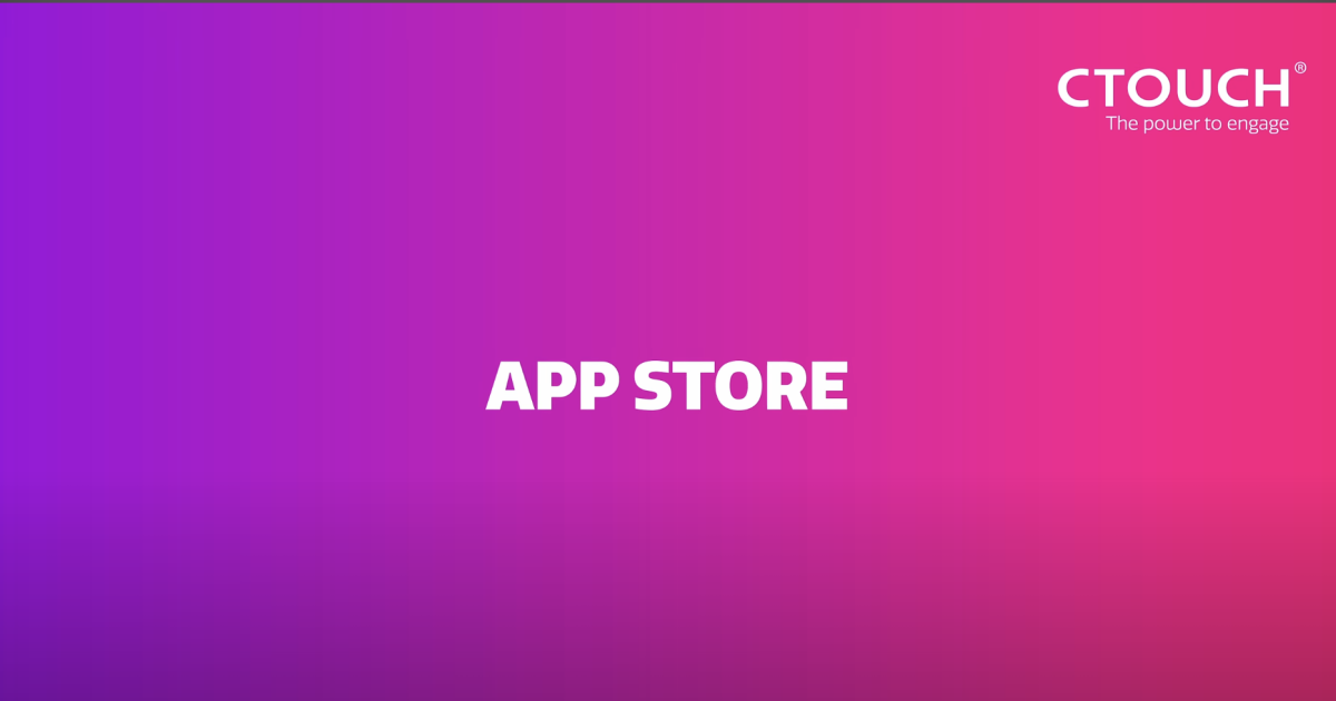 CTOUCH Riva 2 – het gebruik van de app store | CTOUCH